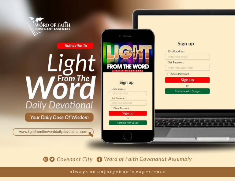 LIVING THE LIFE OF HONOUR AS A BELIEVER (14) – LIGHT FROM THE WORD